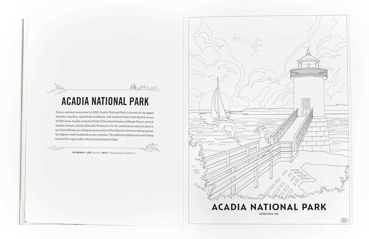 The Art of the National Parks: Coloring Book (Fifty-Nine Parks)| Eugene ...