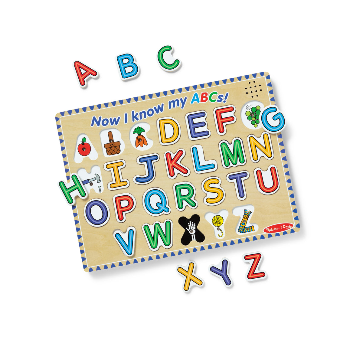 Wooden Sound Puzzle: See & Hear Alphabet| Eugene Toy & Hobby