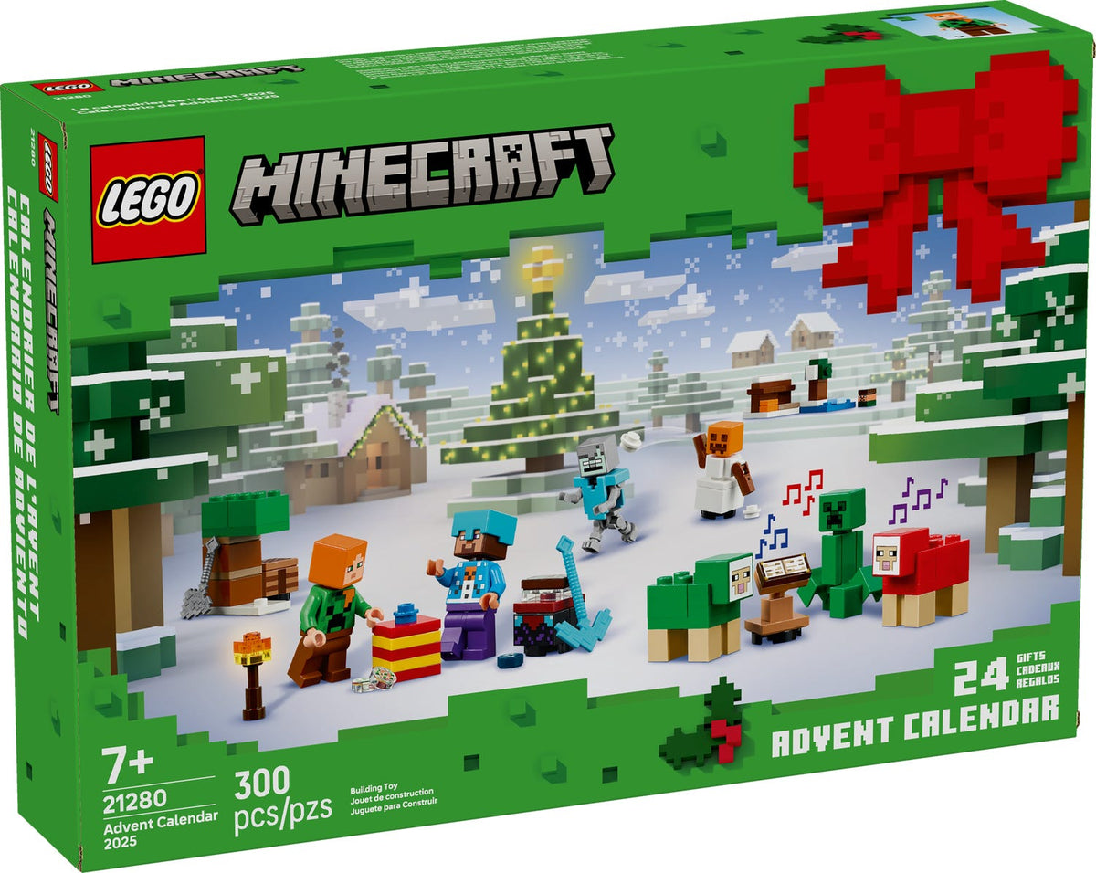 LEGO Minecraft Advent Calendar 2025 Building Set 21280| Eugene Toy & Hobby