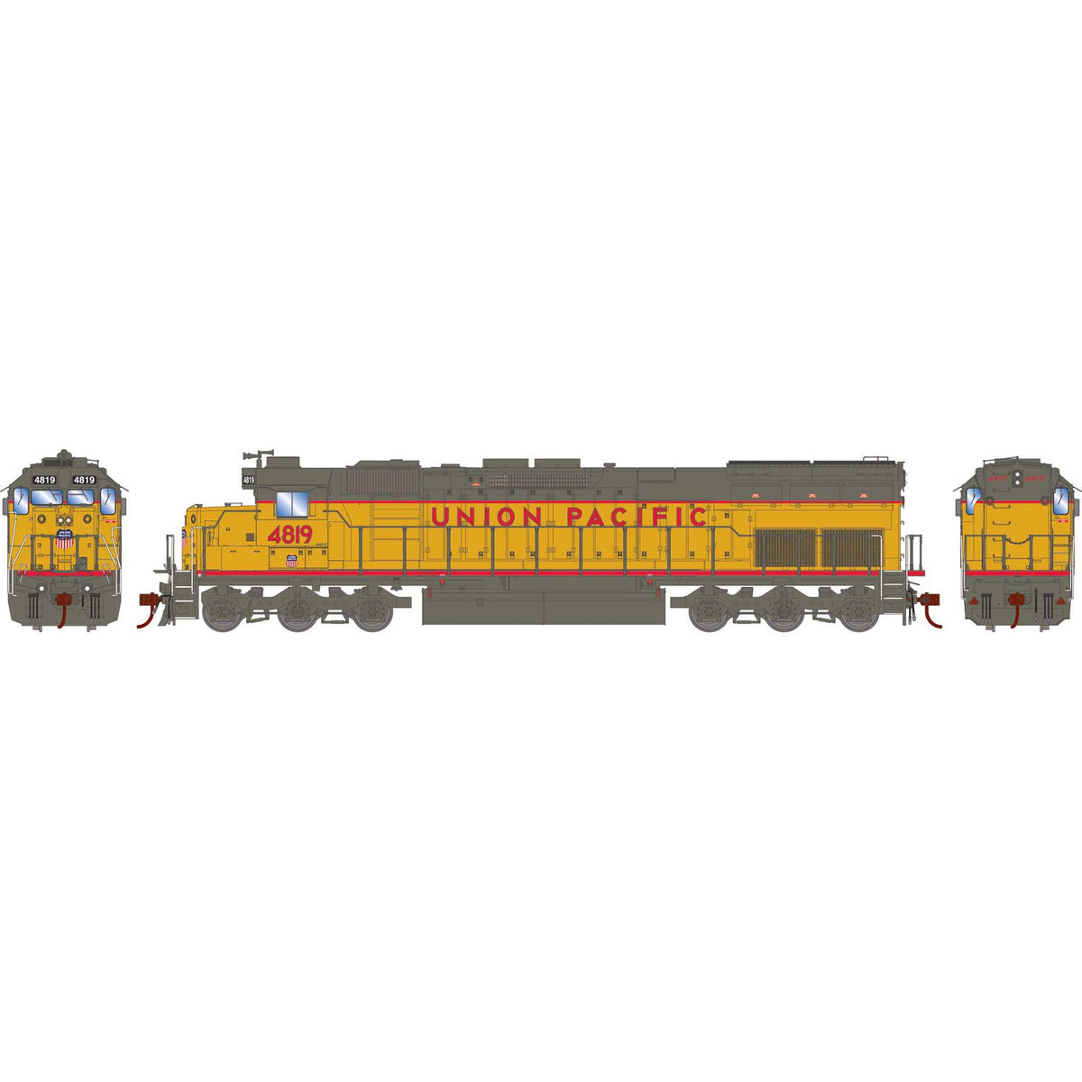 HO Scale SD45T-2 Locomotive, Union Pacific #4819| Eugene Toy & Hobby