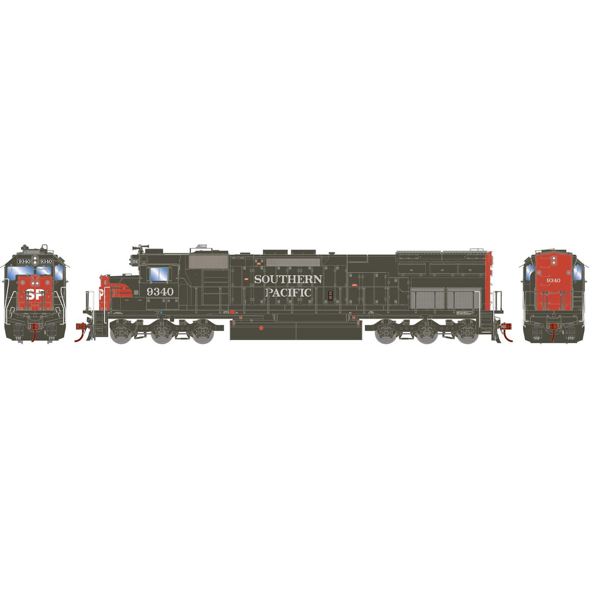 HO Scale SD45T-2 Locomotive, Southern Pacific #9340| Eugene Toy & Hobby