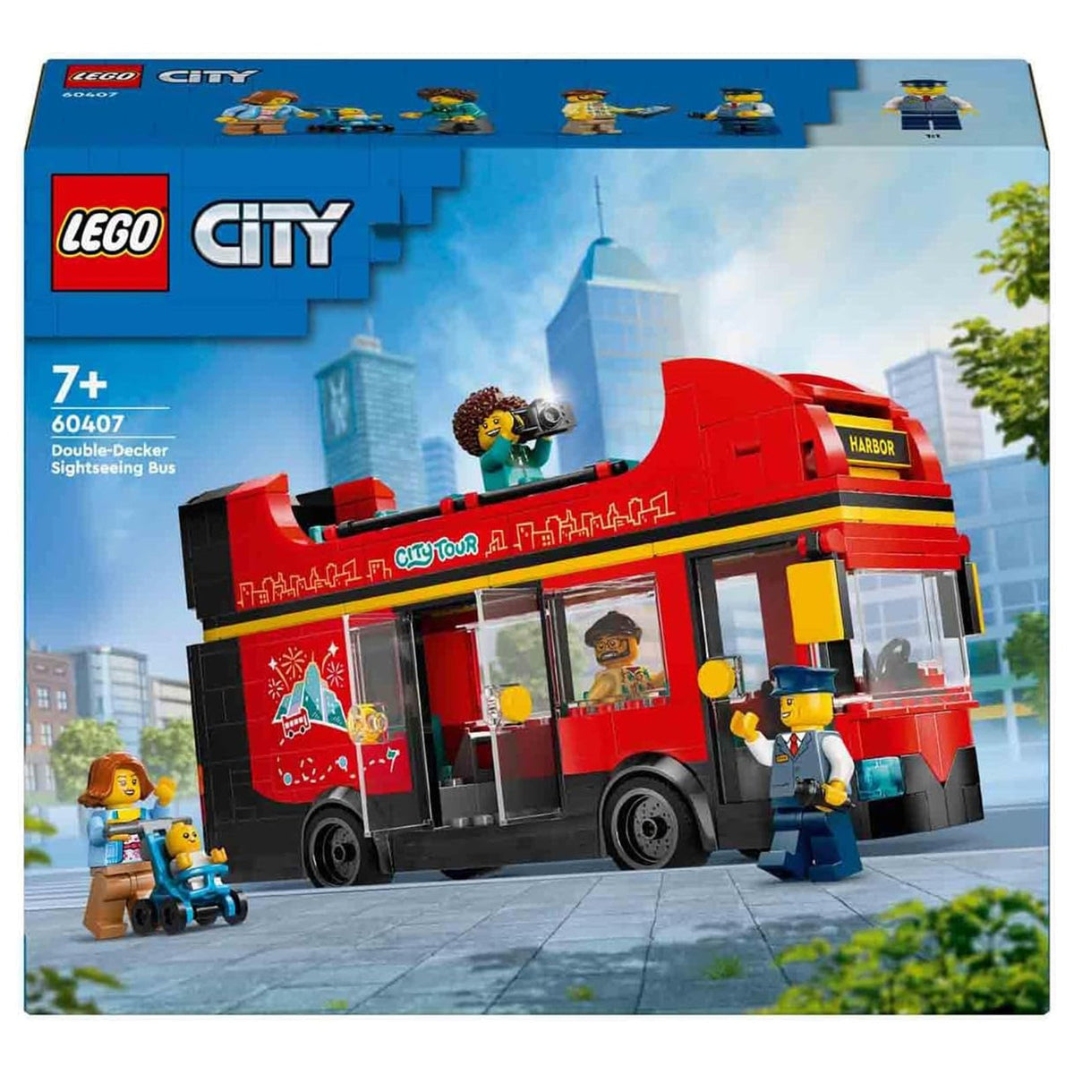 LEGO City Double-Decker Sightseeing Bus Building Set 60407| Eugene Toy ...