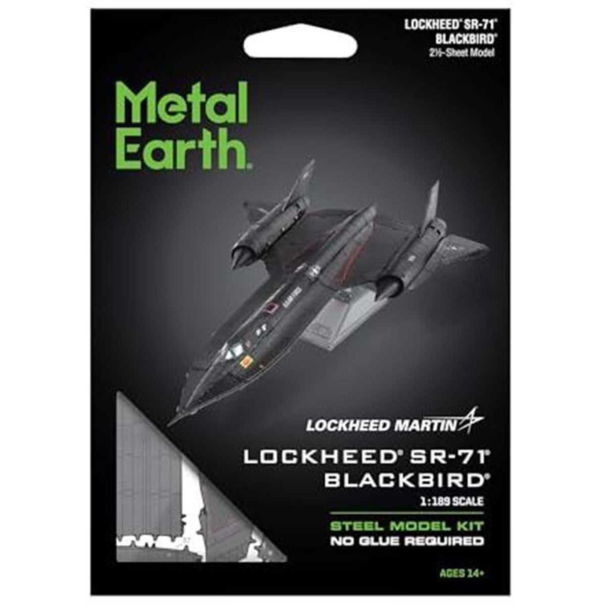 Metal Earth Lockheed SR-71 Blackbird Model Kit| Eugene Toy & Hobby