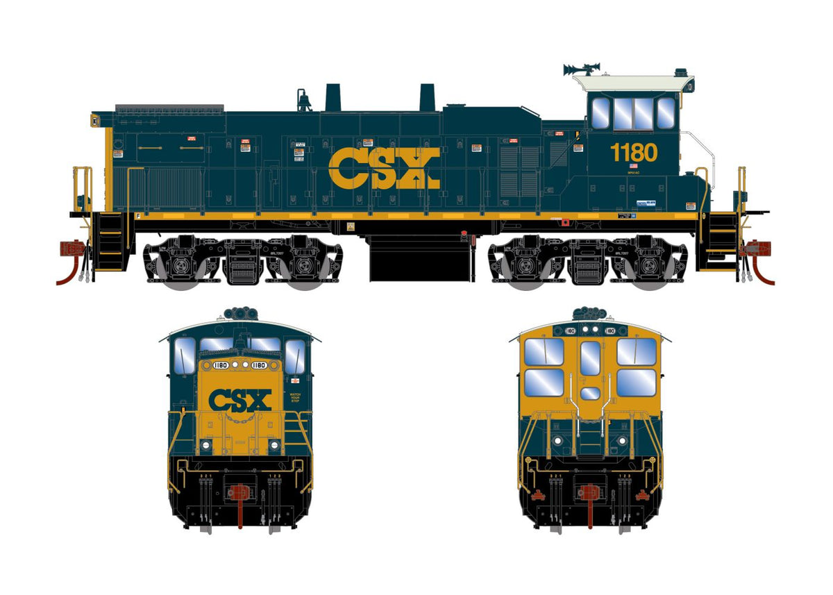 HO MP15AC CSX #1180| Eugene Toy & Hobby
