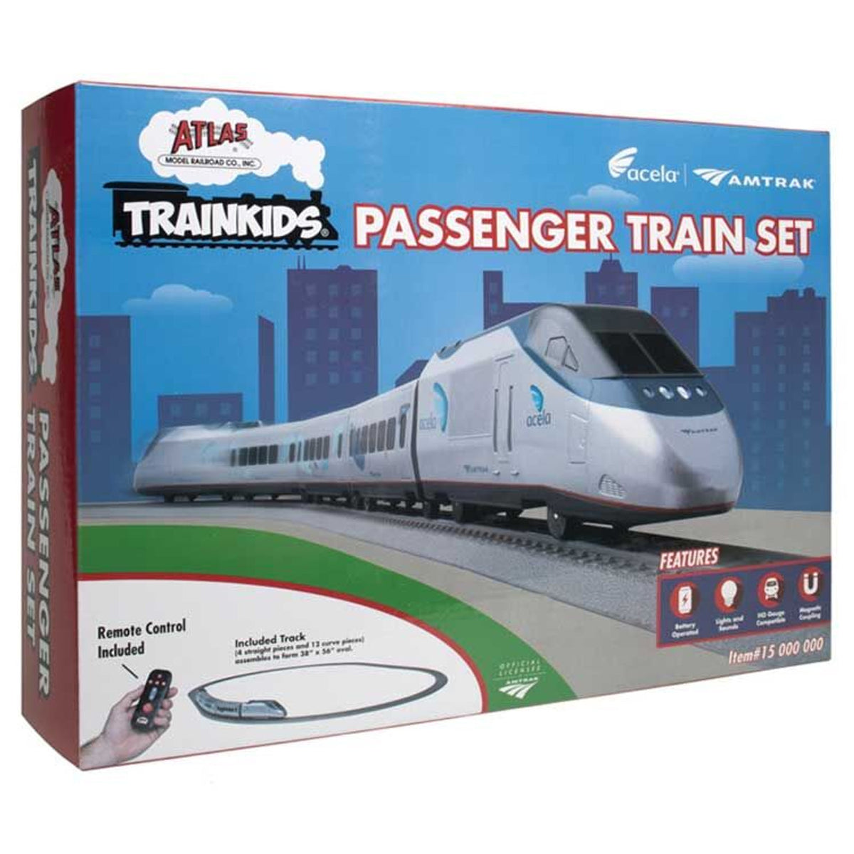 HO Trainkids Battery-Powered Train Set Amtrak(R) Acela| Eugene Toy & Hobby