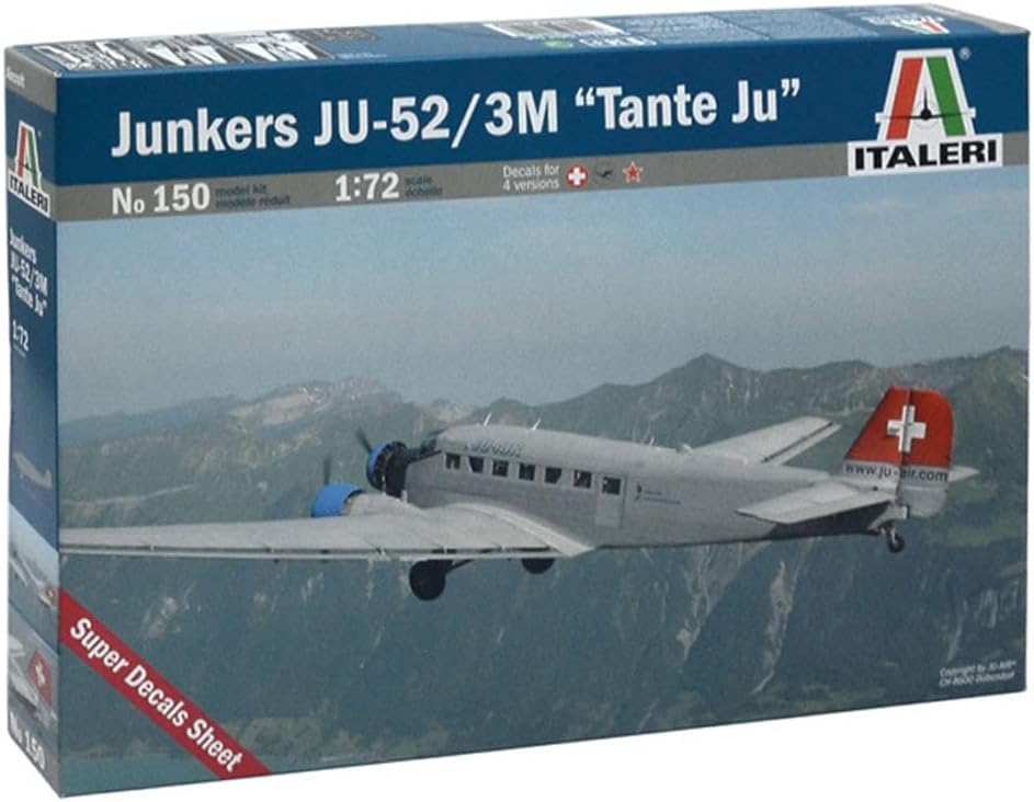 Junkers Ju-52/3M (1/72 Scale) Aircraft Model Kit| Eugene Toy & Hobby