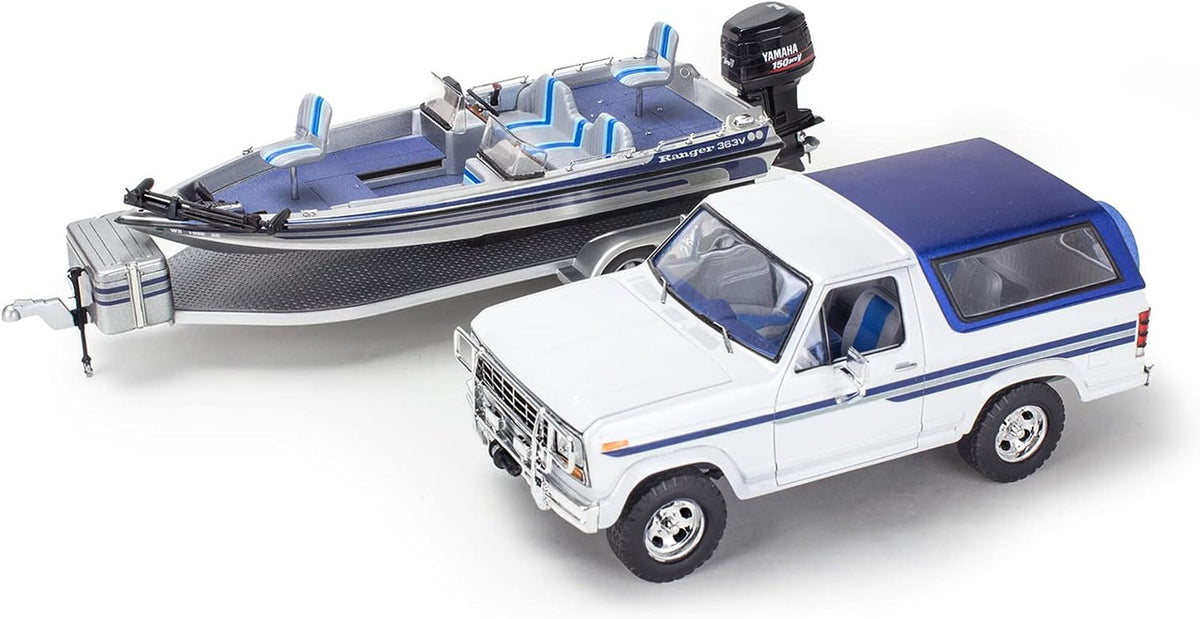 1980 Ford Bronco with Bass Boat (1/24 Scale) Vehicle Model Kit| Eugene ...