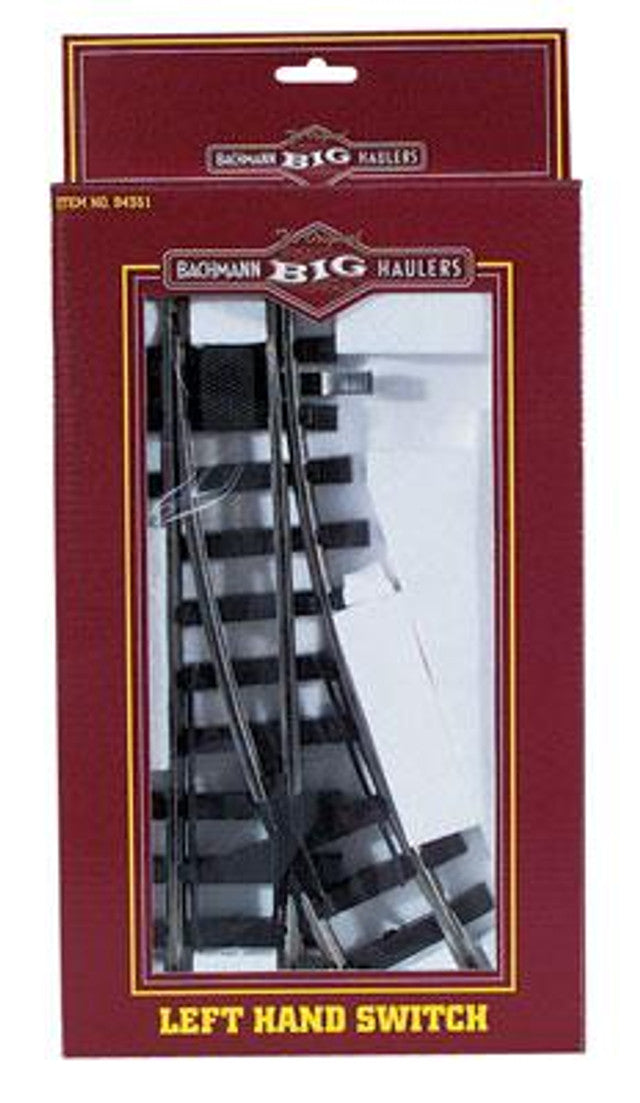 G Scale Bachmann Manual Left-Hand Switch| Eugene Toy & Hobby