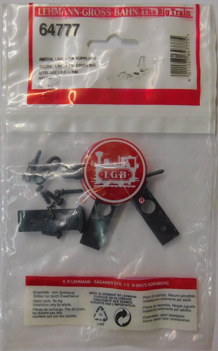 American Link and Pin Coupler Set (3-Piece)| Eugene Toy & Hobby