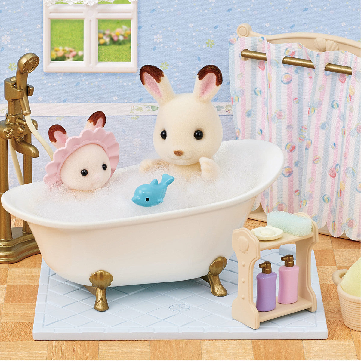 Calico Critters Bath & Shower Set| Eugene Toy & Hobby