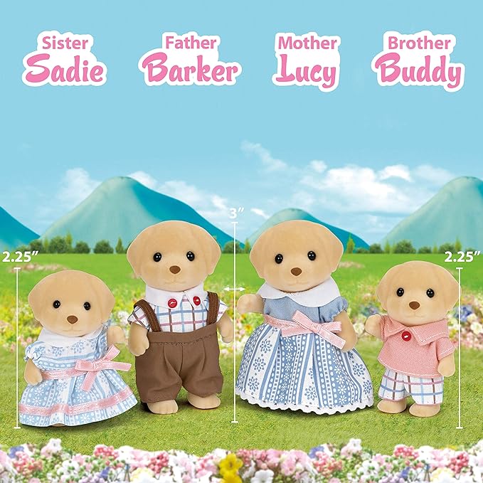 Calico Critters Yellow Labrador Family| Eugene Toy & Hobby