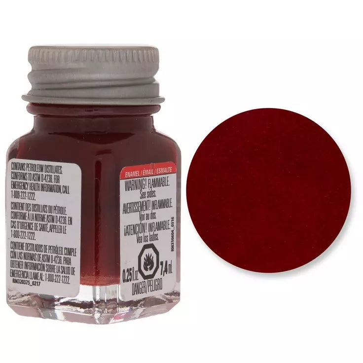 Red Metallic Enamel Paint 0.25oz TES1529TT| Eugene Toy & Hobby