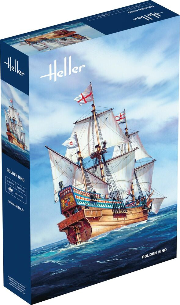Golden Hind (1/96 Scale) Plastic Boat Model Kit| Eugene Toy & Hobby