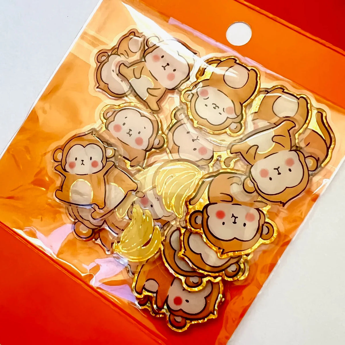 Monkey Shiny Epoxy Sticker Bag| Eugene Toy & Hobby