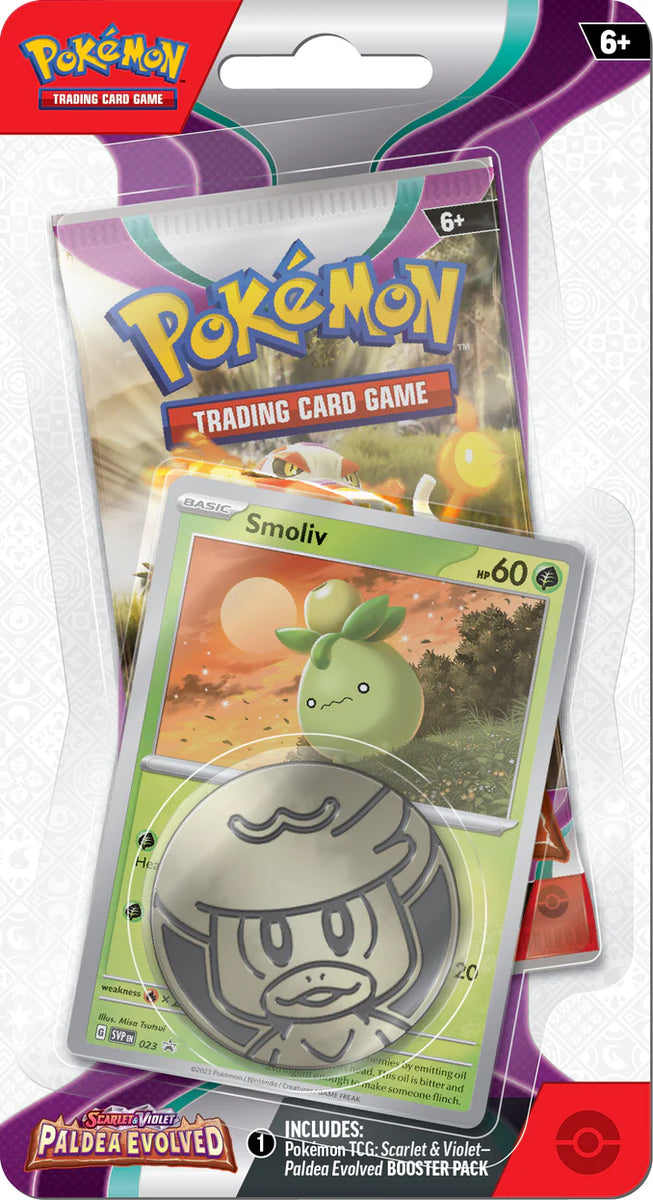 Pokemon TCG Scarlet & Violet Paldea Evolved Checklane Blister Packs ...