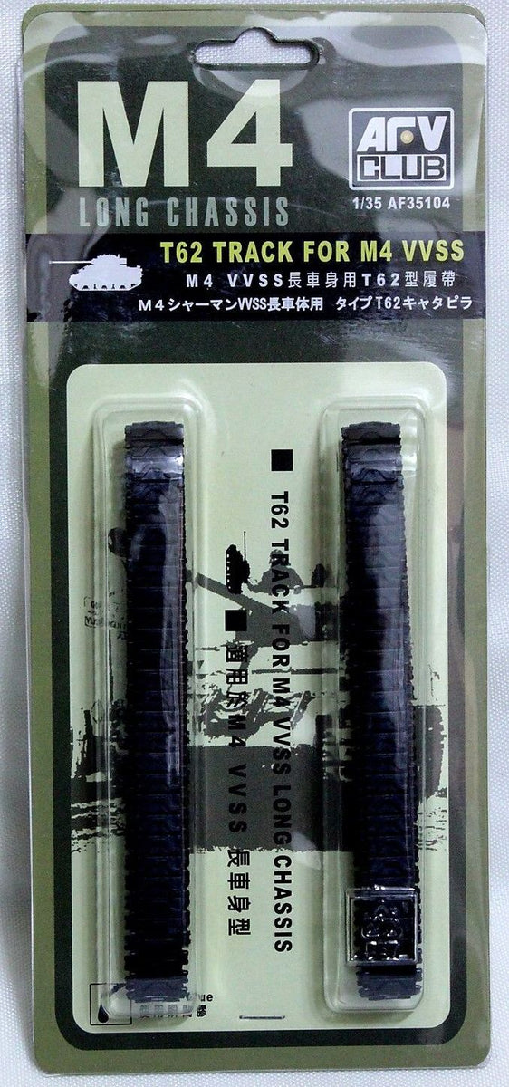 T62 Track for WWII US M4 Sherman VVSS Long Chassis (M4A4 & Firefly) (1 ...