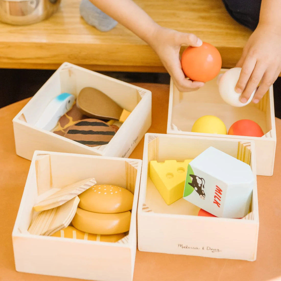 Wooden Food Groups Play Set| Eugene Toy & Hobby