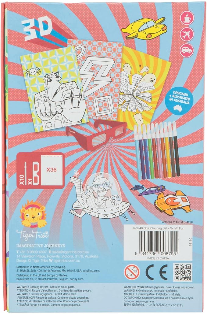 3D Coloring Set: Sci-Fi Fun| Eugene Toy & Hobby