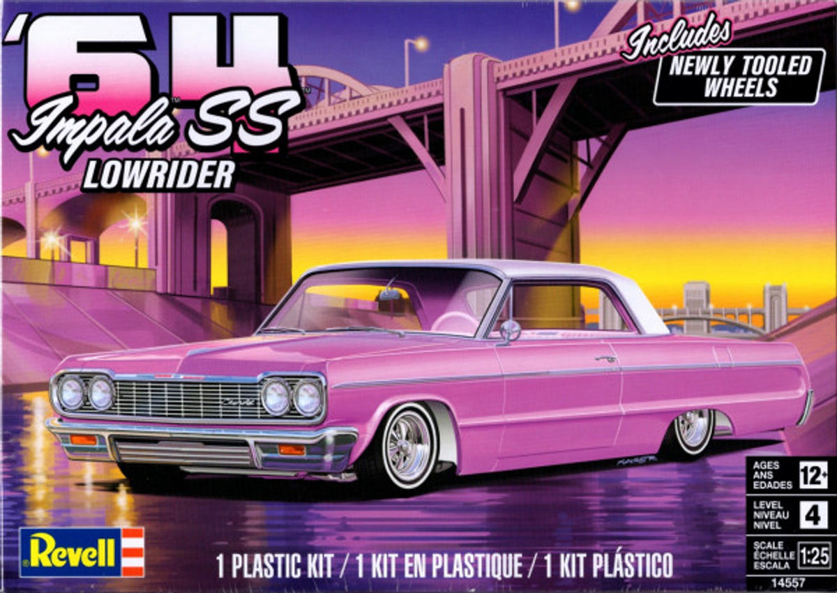 64 Chevy Impala SS Lowrider (1/25 Scale) Plastic Vehicle Model Kit ...