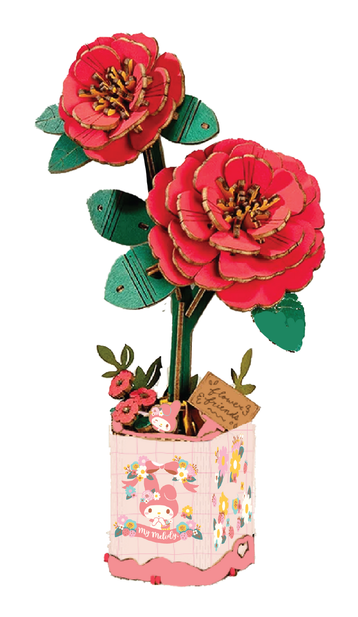 Hello Kitty Flower: Red Camellia Melody| Eugene Toy & Hobby