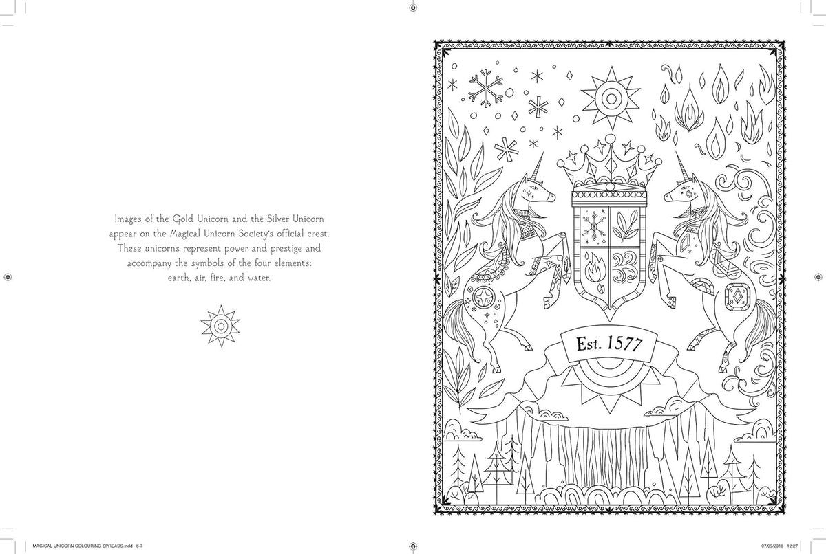Magical Unicorn Society Official Coloring Book| Eugene Toy & Hobby