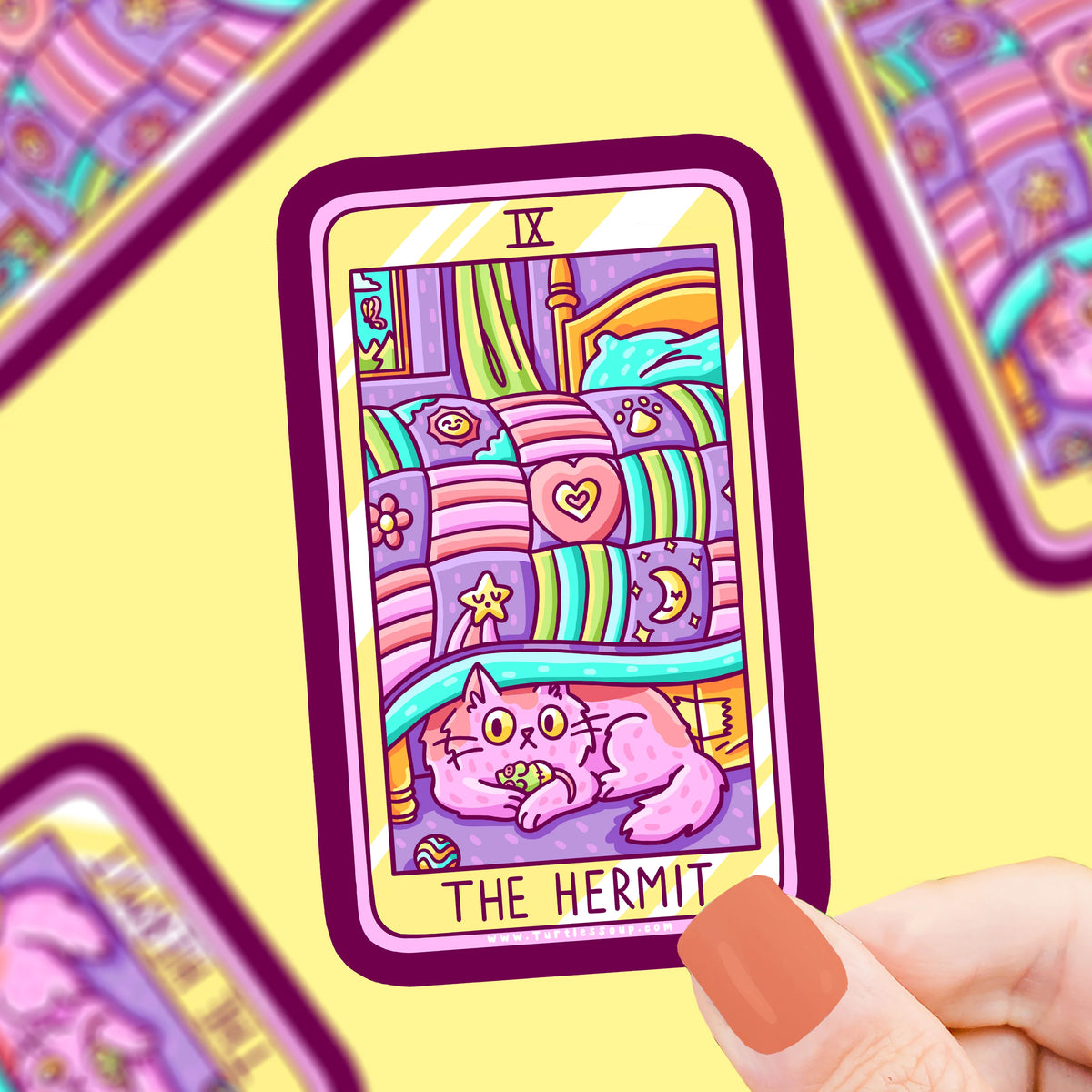 Turtle's Soup Cat Tarot Vinyl Stickers - Assorted| Eugene Toy & Hobby