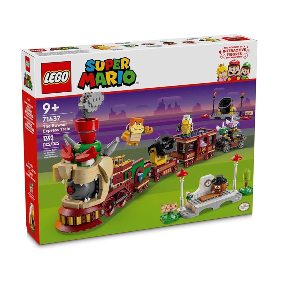 LEGO Super Mario The Bowser Express Train Building Set 71437| Eugene ...