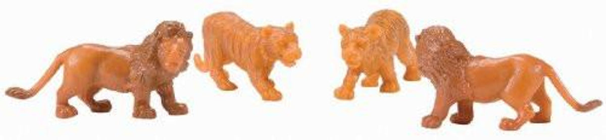 O Scale Animal Figures - Lions and Tigers| Eugene Toy & Hobby