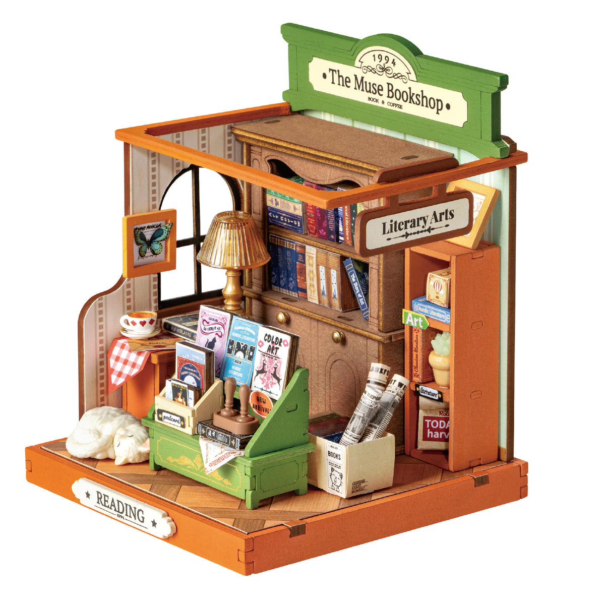 DIY Miniature House - The Muse Bookshop| Eugene Toy & Hobby