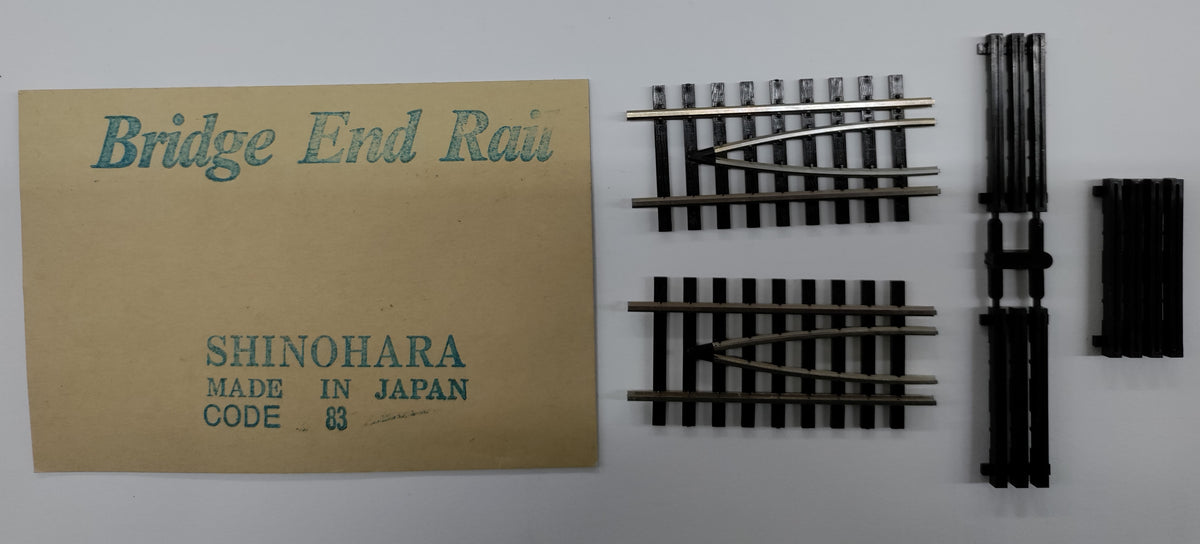Shinohara HO Code 83 Nickel Silver Bridge End Rail| Eugene Toy & Hobby
