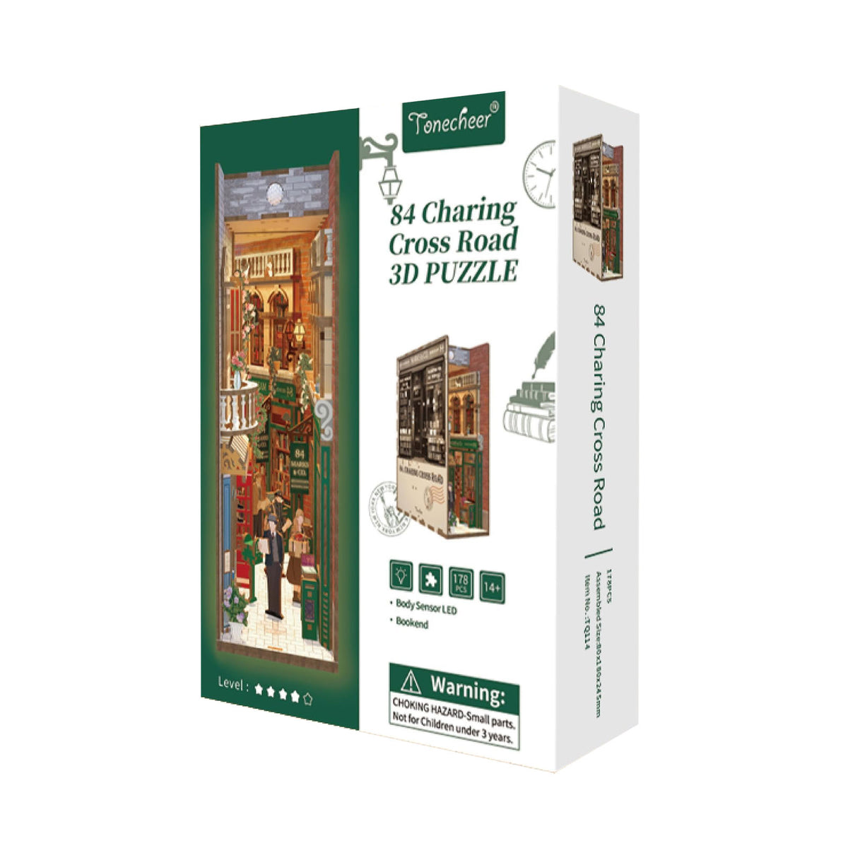 Tonecheer DIY Bookend 84 Charing Cross Road 3D Puzzle Building Set ...