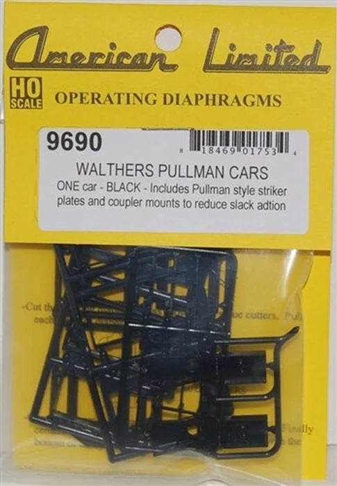 HO Scale Black Working Diaphragm Kits for Walthers Pullman| Eugene Toy ...