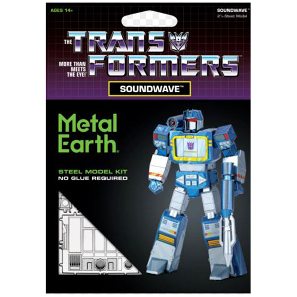 Metal Earth Transformers Soundwave Color Model Kit| Eugene Toy & Hobby