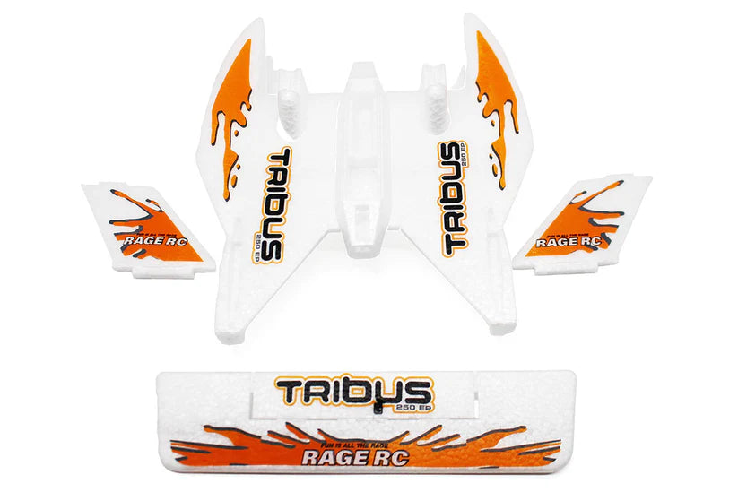 Rage RC - Foam Parts Set with Orange Decals; Tribus| Eugene Toy & Hobby
