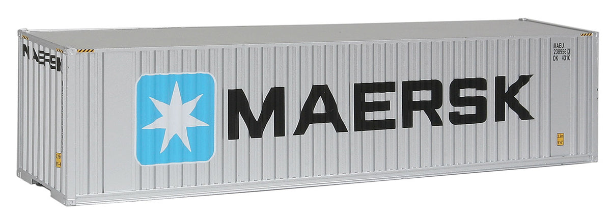 Maersk 40' Hi Cube Corrugated Container with Flat Roof| Eugene Toy & Hobby