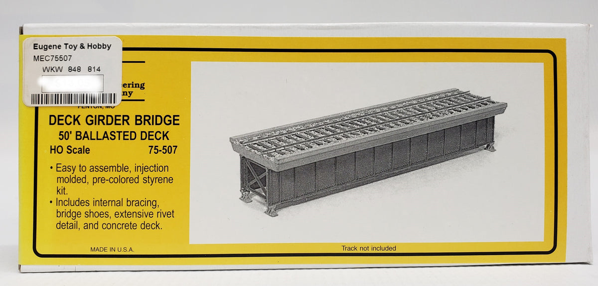 Micro Engineering HO Scale #75-507 50' Ballasted Deck Girder Bridge ...
