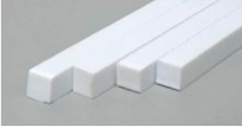 Styrene Rod - Square -- .080 x 10" Long pkg(10)| Eugene Toy & Hobby