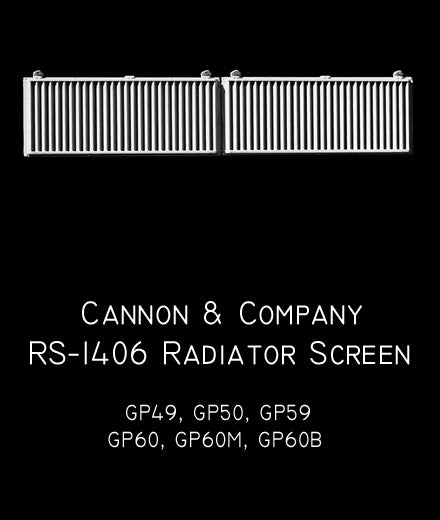 Radiator Screens GP50 & GP60 Locomotives| Eugene Toy & Hobby