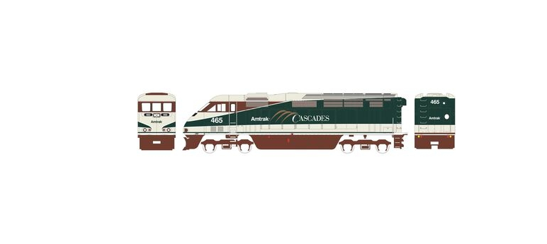 Amtrak (AMTK) #465 F59PHI| Eugene Toy & Hobby