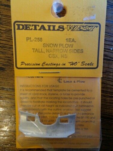 Snow Plows -- CSX Transportation, Norfolk Southern| Eugene Toy & Hobby