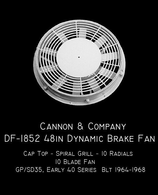 Thinwall EMD 48" Dynamic Brake Fans (2 Pack)| Eugene Toy & Hobby