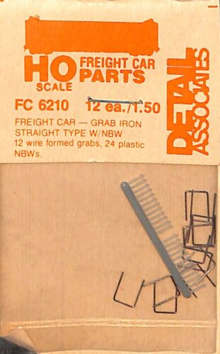 17" Straight Type Freight Car Grab Irons (Pack of 12)| Eugene Toy & Hobby