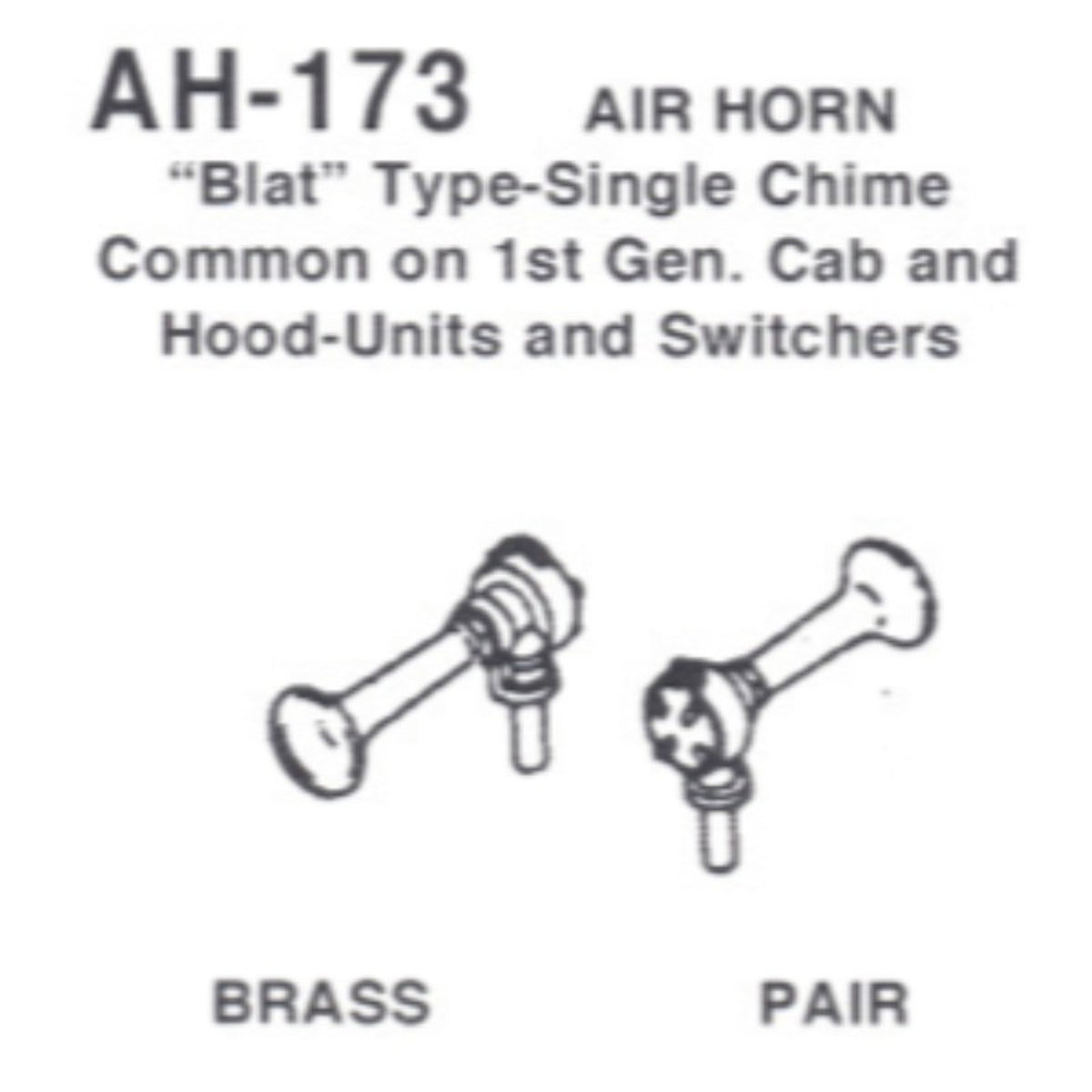 Air Horn Blat Type Single Chime| Eugene Toy & Hobby