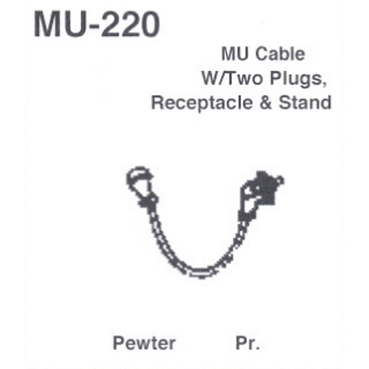 MU Cable with 2 Receptacle Plugs (Pack of 2)| Eugene Toy & Hobby