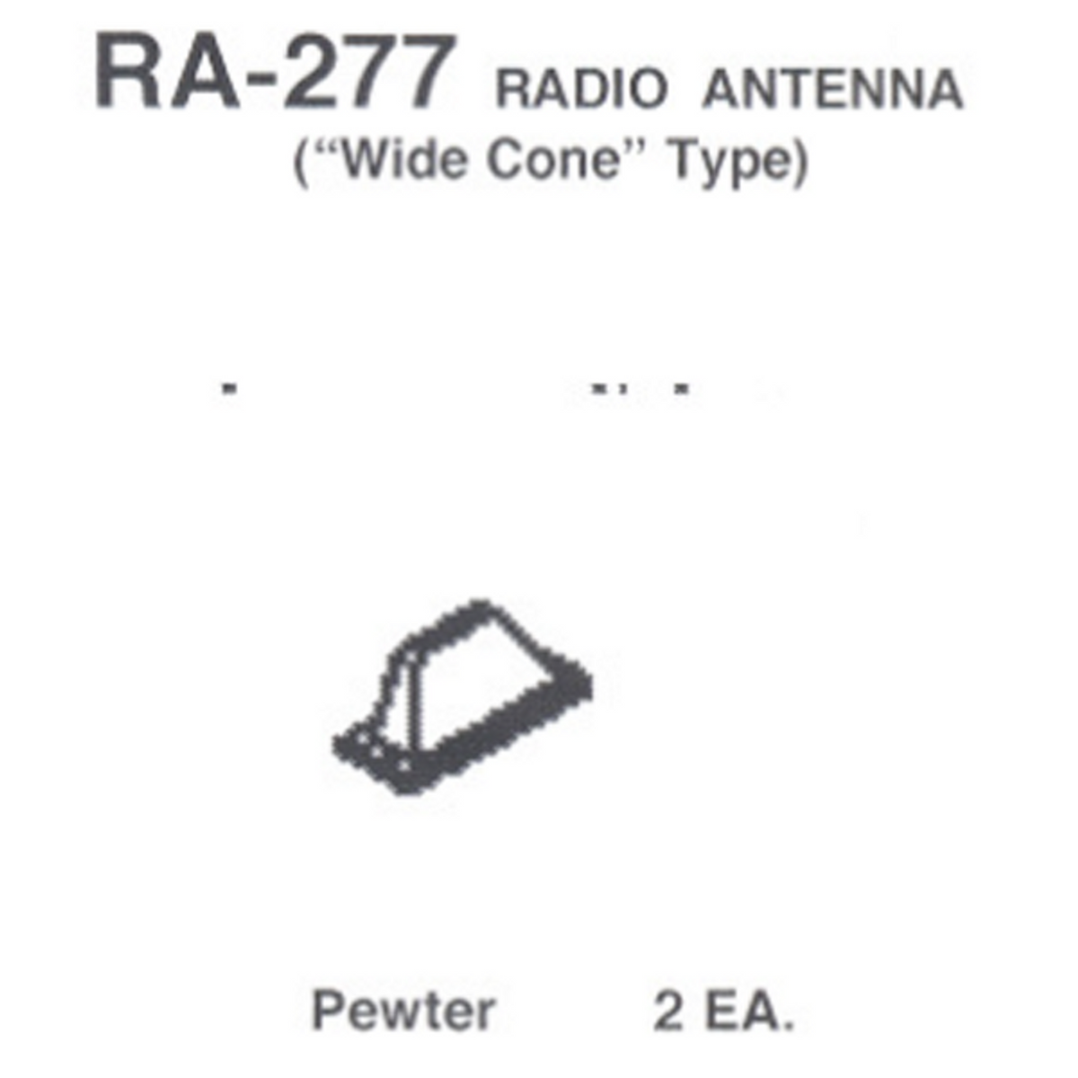 Wide Cone Radio Antenna| Eugene Toy & Hobby