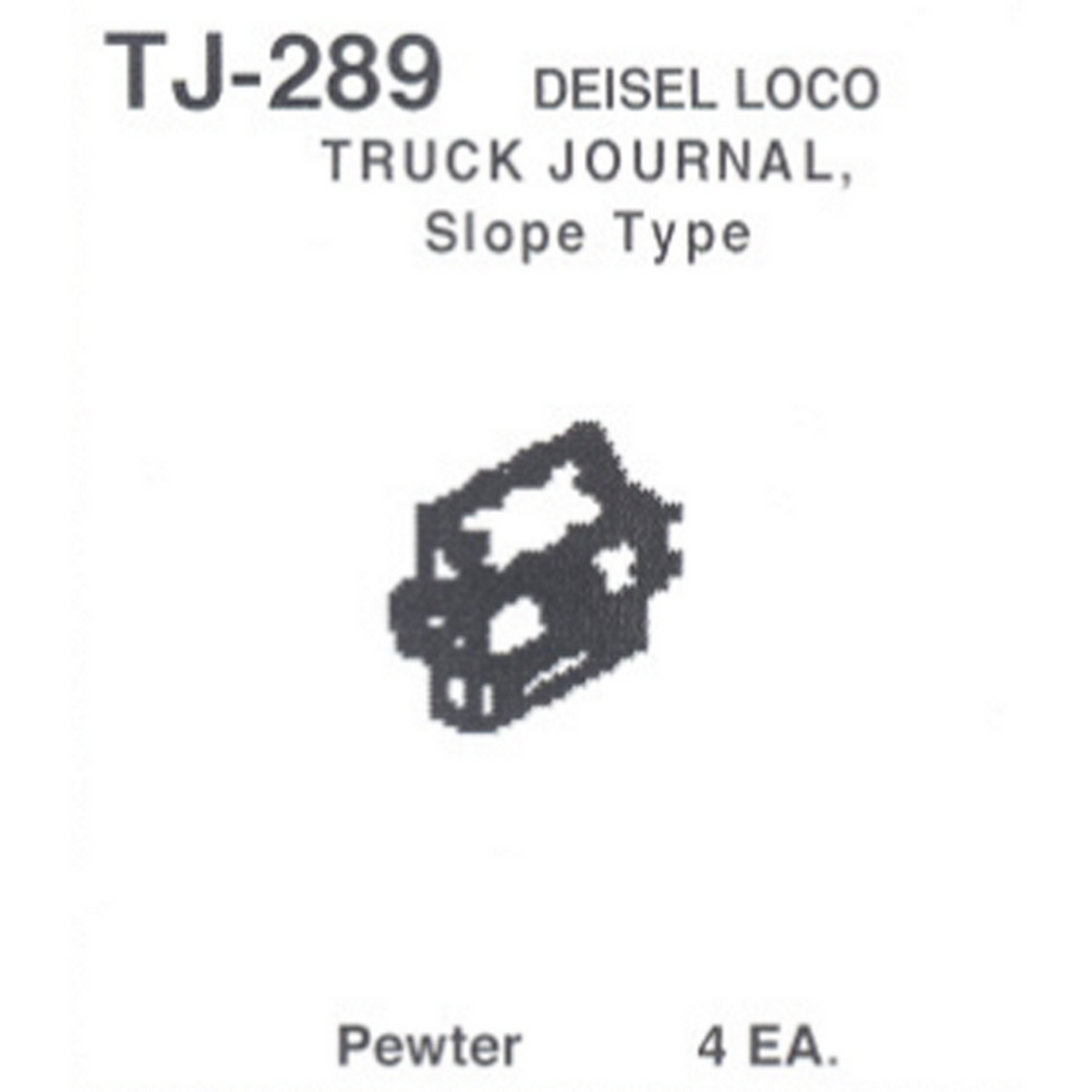 Slope Type Diesel Truck Journal (4 Pack)| Eugene Toy & Hobby