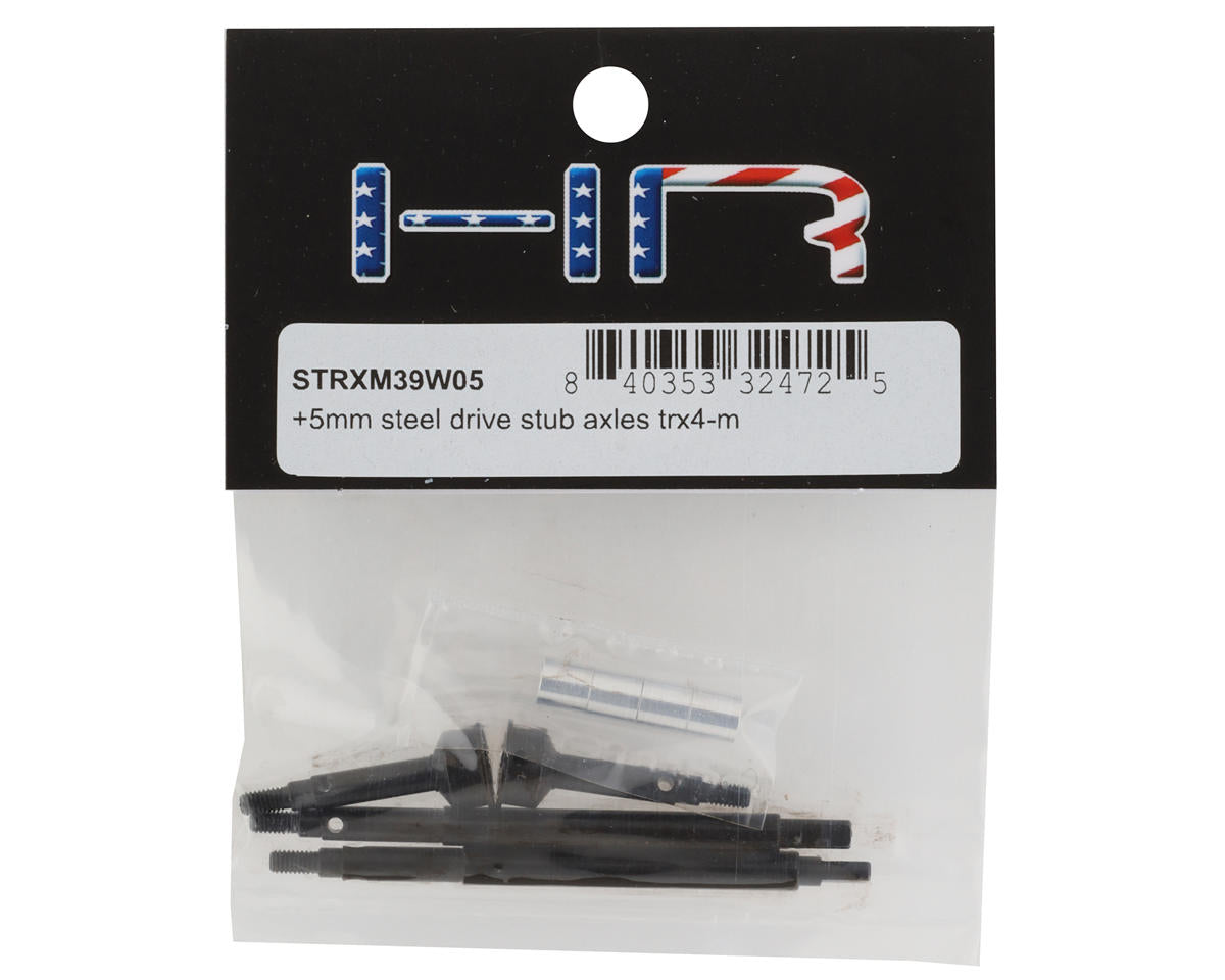 5mm hardened Steel Drive Stub Axles TRX4-M HRASTRXM39W05| Eugene Toy ...