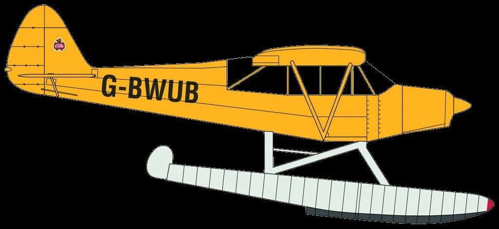 Super Cub Floatplane (1/48 Scale) Aircraft Model Kit| Eugene Toy & Hobby