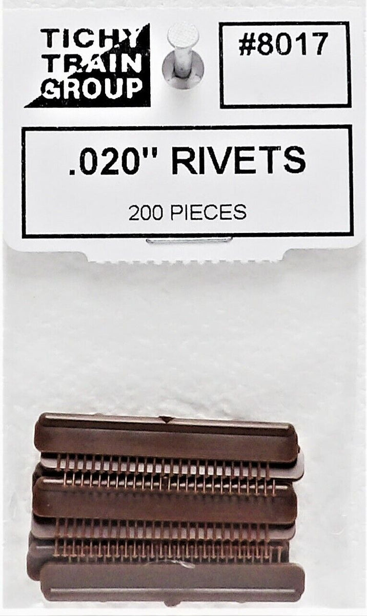 HO Scale .020" Rivets (200 Pack)| Eugene Toy & Hobby