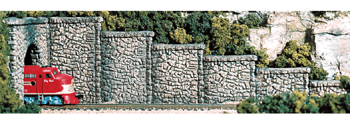 Unpainted Hydrocal Random Stone Retaining Walls (6 Pack)| Eugene Toy ...